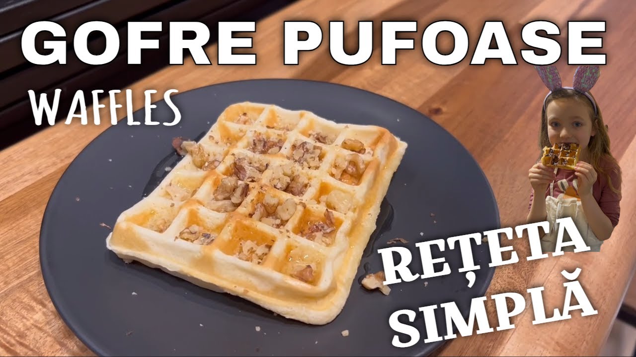RETETA GOFRE PUFOASE - WAFFLES reteta simpla la aparatul Breville ...