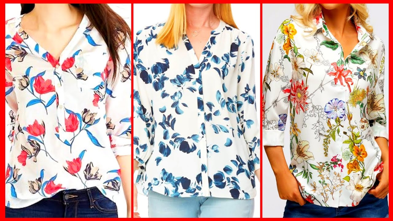 NUEVA MODA CASUAL WEAR BLUSAS ESTAMPADAS CAMISAS DISEÑOS - YouTube