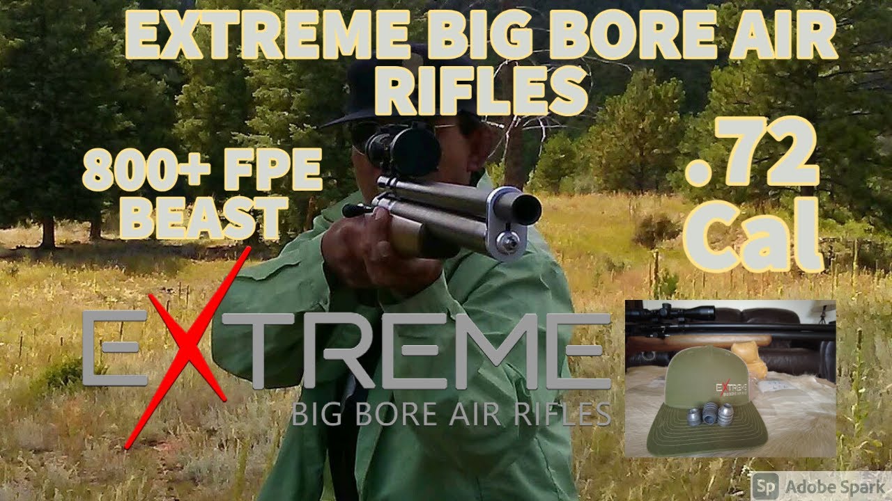 EXTREME BIG BORE AIR RIFLES - .72 CALIBER AIRGUN - 800+ FPE BEAST ...