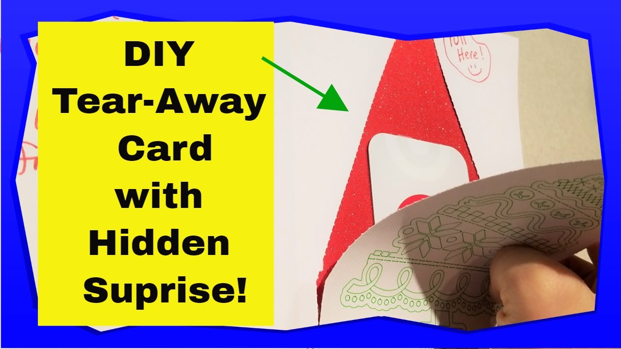 Perforated Tear Away Card REVEAL - YouTube