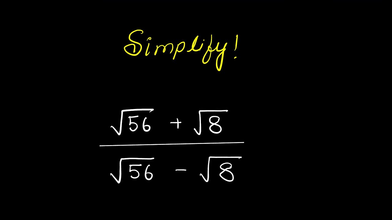 Square Root simplification is fun - YouTube