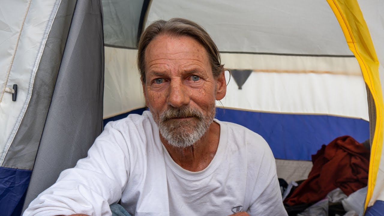 Elderly Homeless Man Living in a Tent as a Retirement Plan - YouTube