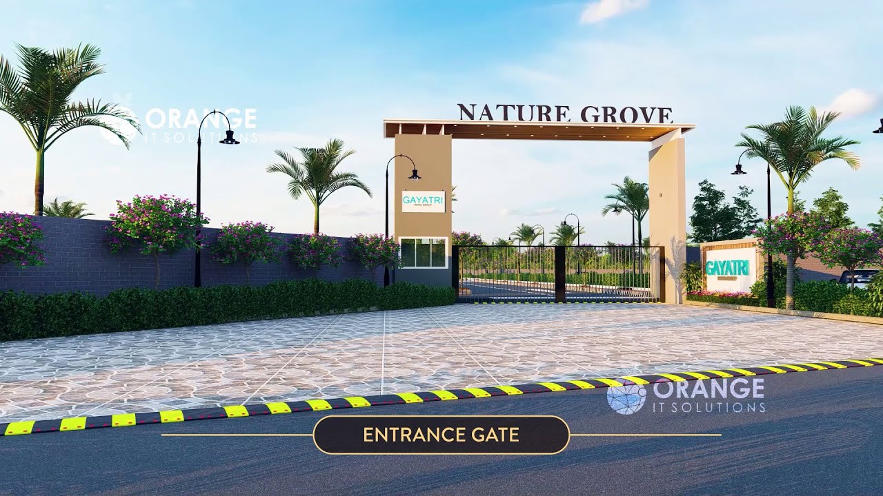 3D Walkthrough Nature Grove || Modern Plotting Township Rendering - YouTube
