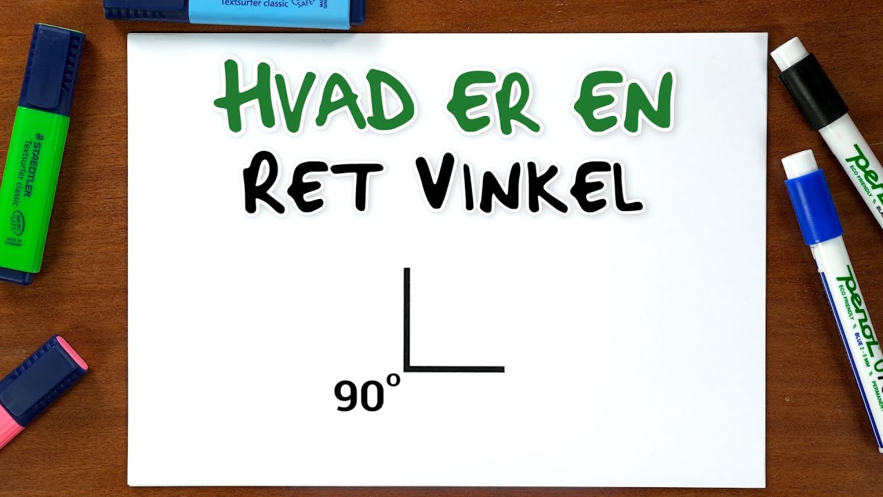 Hvad er en Ret Vinkel - YouTube