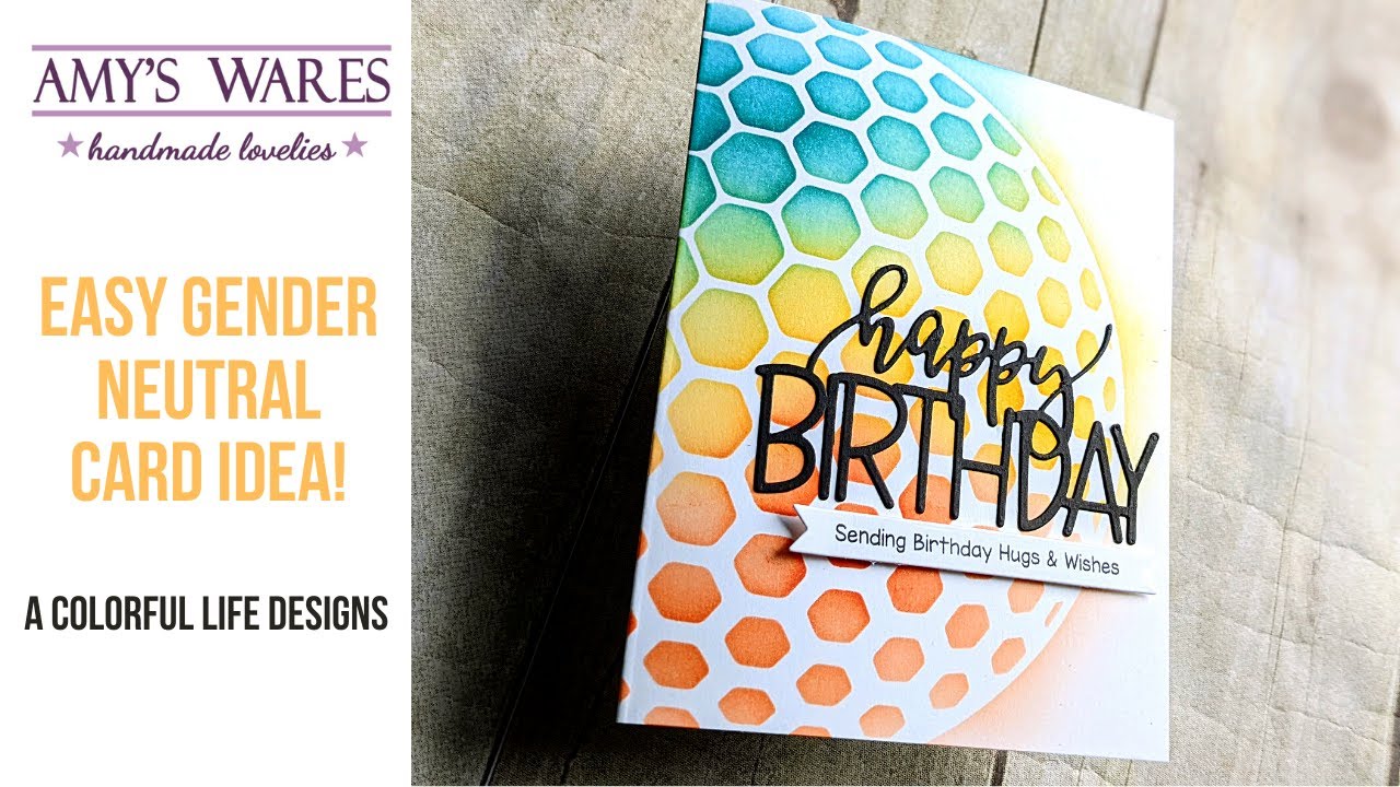 Easy Gender Neutral Card Idea! Easy handmade cards that work for anyone ...