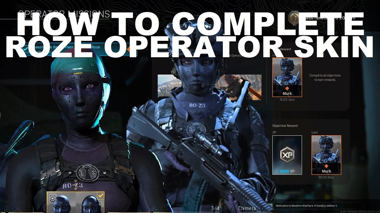 How To Complete Roze Season 5 Operator Missions In Warzone - YouTube