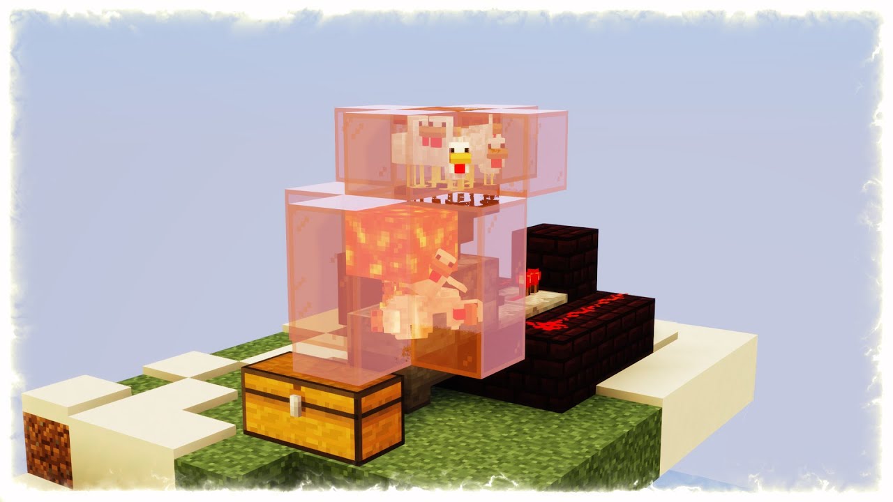 come fare una farm di polli cotti nella 1.18? Farm di polli automatica ...