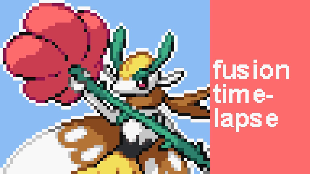 Ribombee/Florges Fusion - Pixel Art Timelapse - YouTube