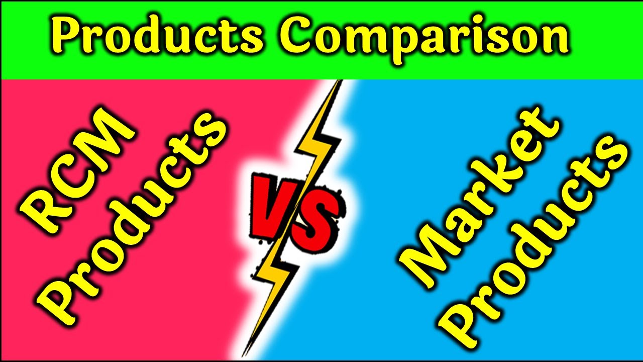RCM Products Comparison with market products || RCM Products Price List ...