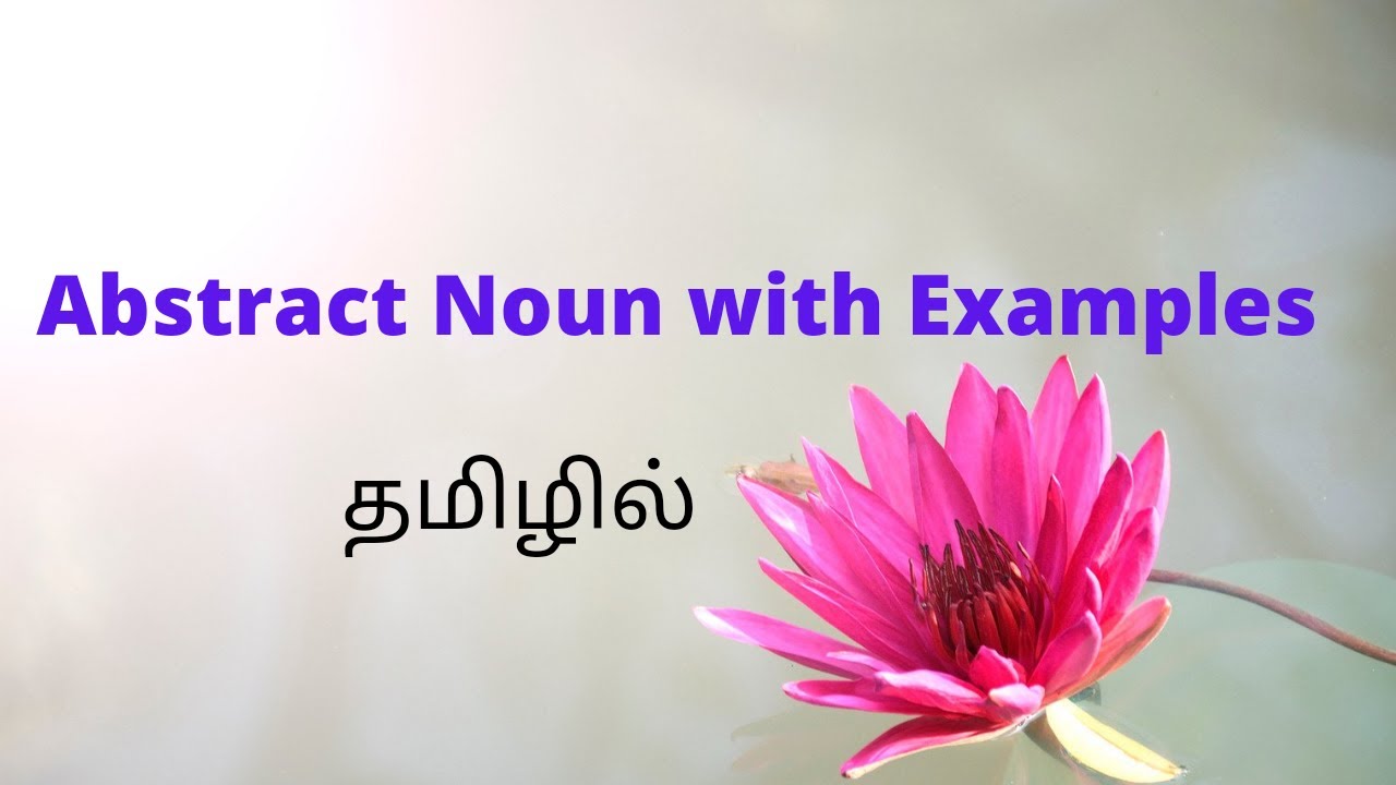 Parts of Speech | Abstract Noun in Tamil | Learn English Grammar in ...