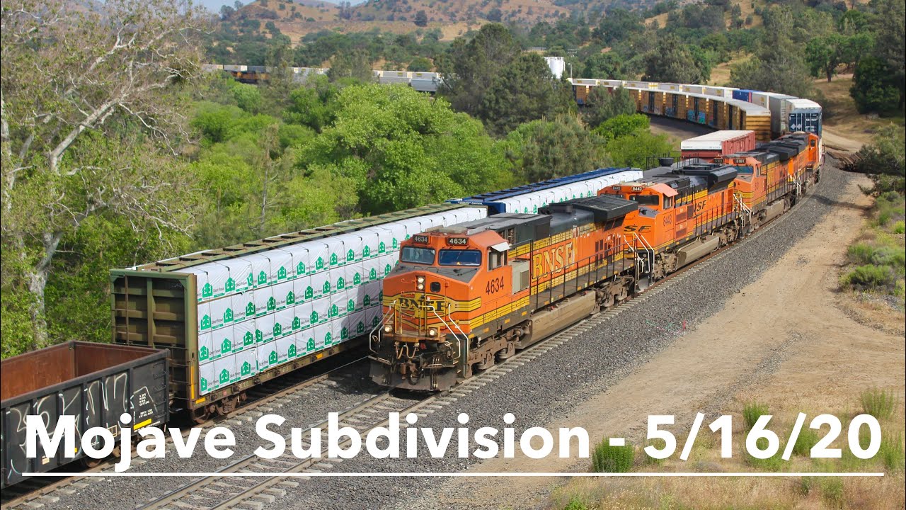 Railfanning the Mojave Subdivision - 5/16/20 - YouTube
