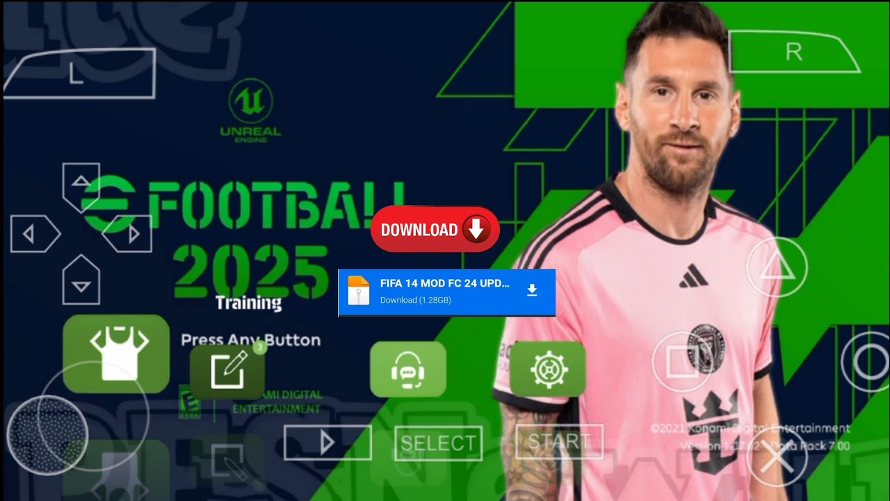 EFOOTBALL PES 2025 PPSSPP ISO CAMERA PS5 ENGLISH VERSION - YouTube