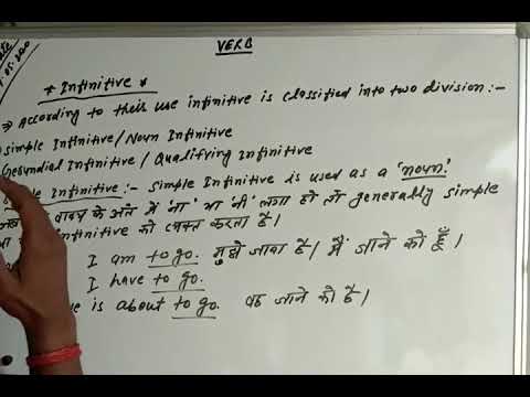 #according to their use#classified into two class$ infinitive - YouTube