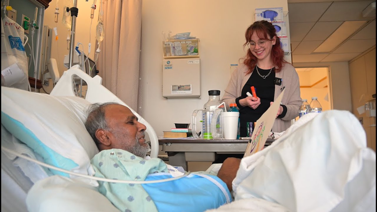Trauma patients use art therapy to process and heal - YouTube