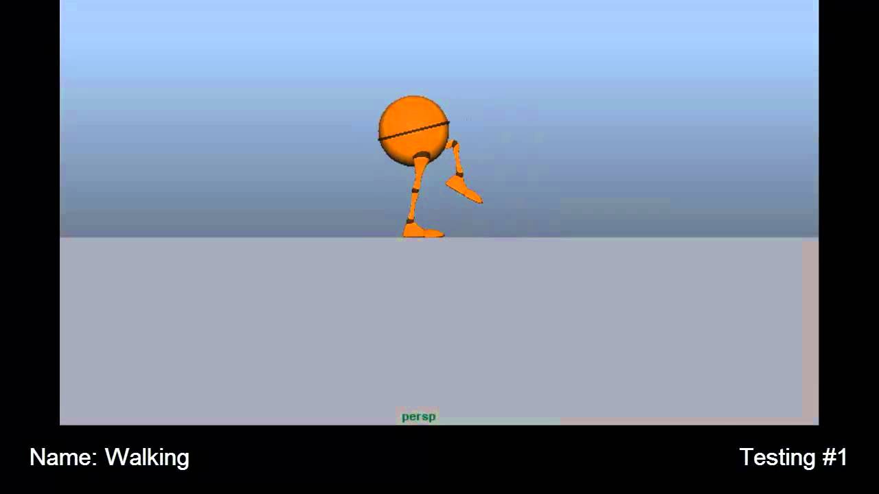 Ball with Leg - Different Walk #1 (Animation Progression) - YouTube