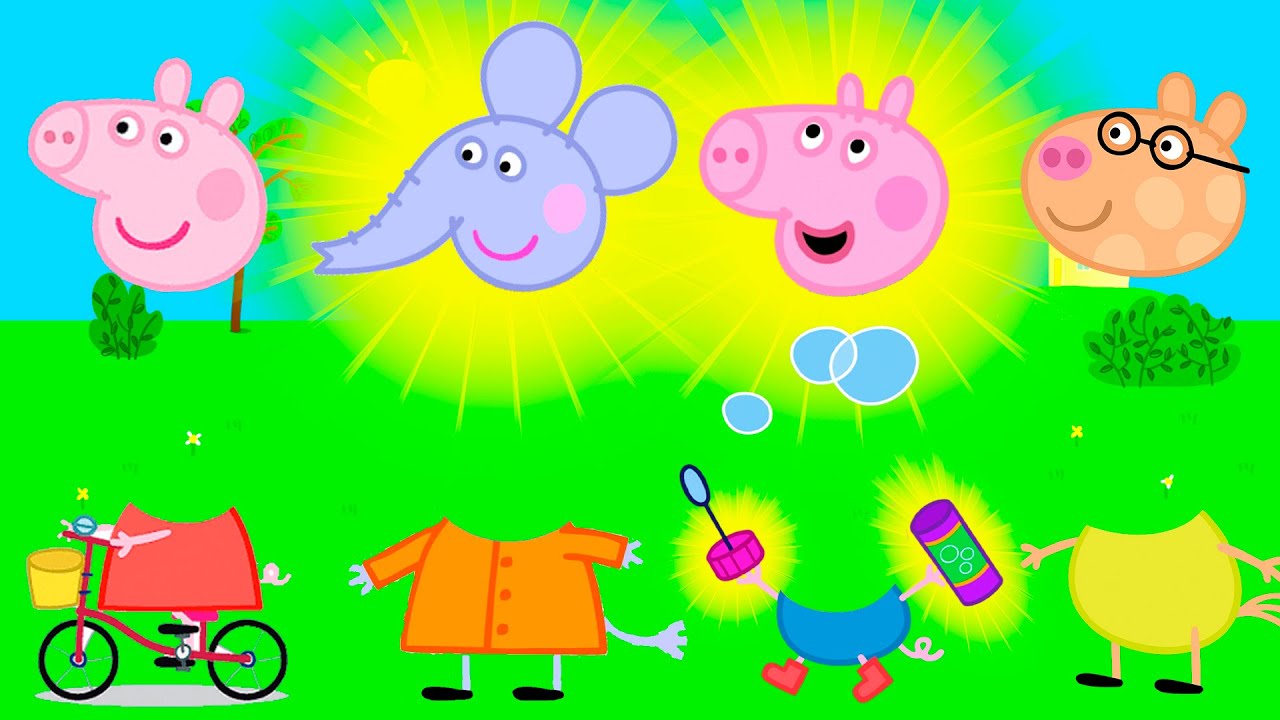 Peppa Pig | Match The Head | Animated Video With Peppa Pig - YouTube