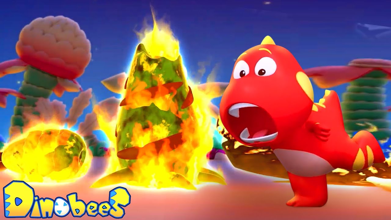 Fire Discovery, आग की खोज, Dinobees Cartoon Video for Babies, Funny ...