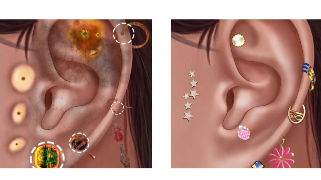 ASMR Ear Cleaning #animation #asmr #earrings #viralvideo - YouTube