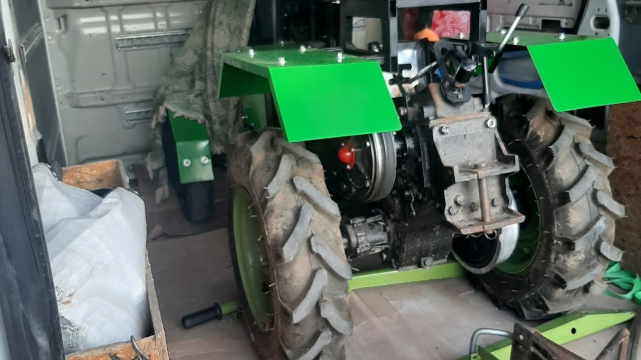 Був мотоблок- став мототрактором. Монтаж грунтофрези #tractor #mini ...