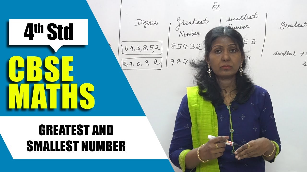 4th Std CBSE Maths Syllabus | Greatest and Smallest Number | CBSE Maths ...