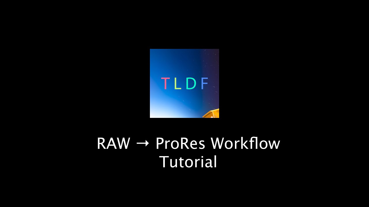 RAW to ProRes Timelapse Workflow with TLDF (Tutorial) - YouTube