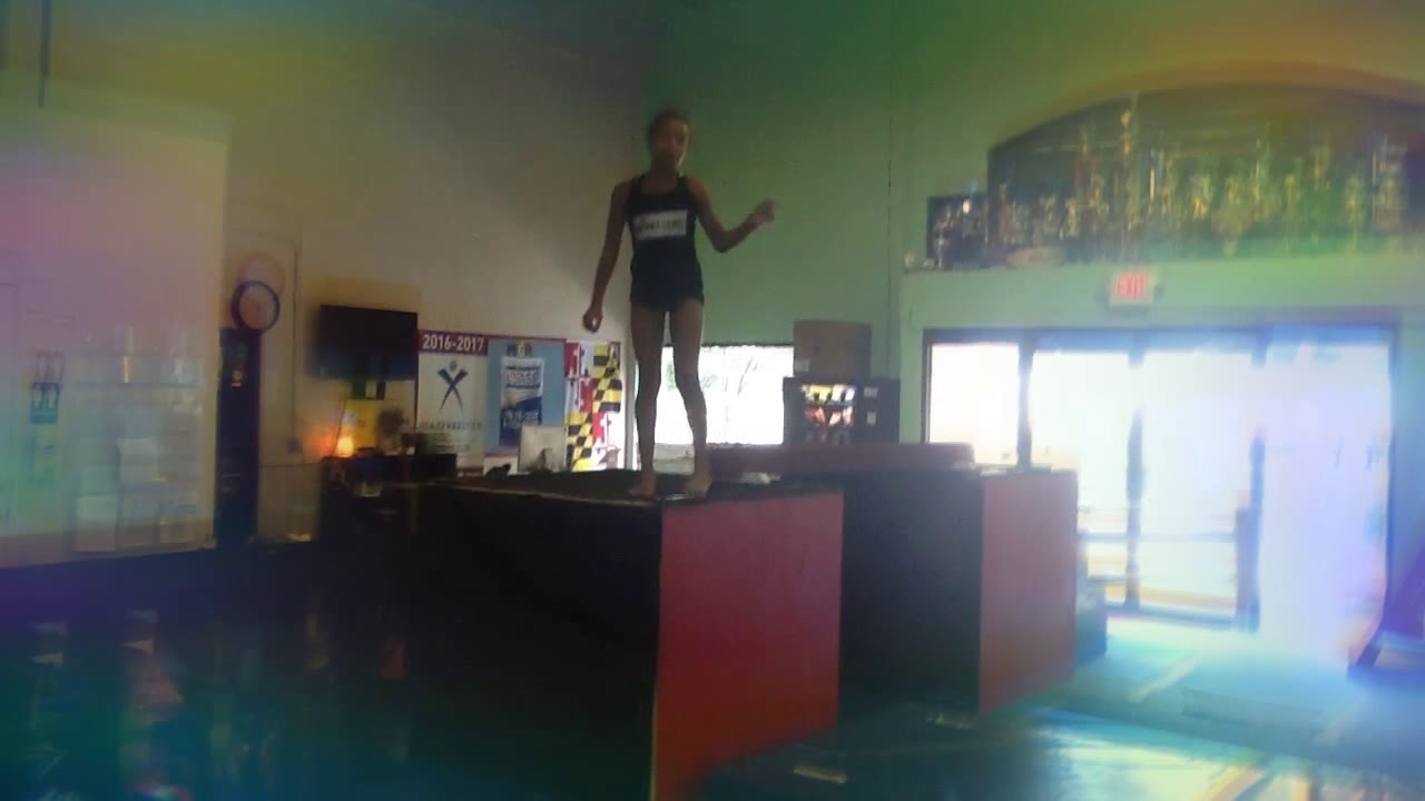 Back tuck off of a block - YouTube