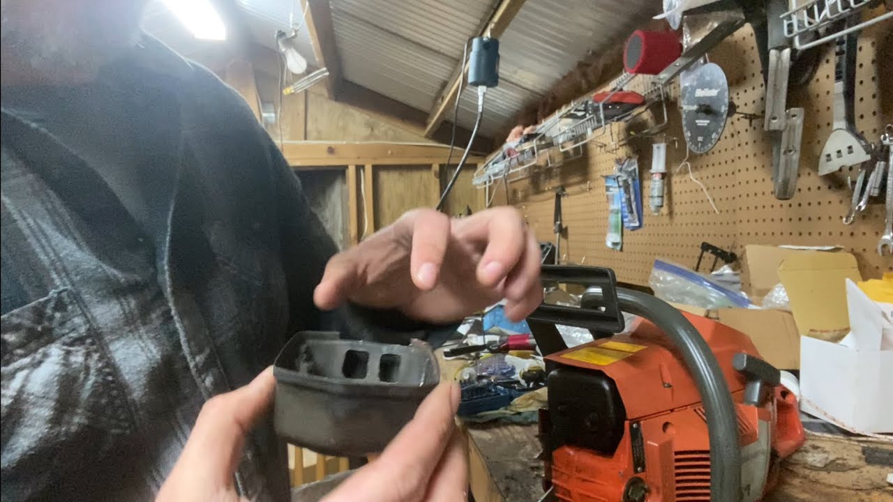 Husqvarna 51/55 build muffler mod and install - YouTube