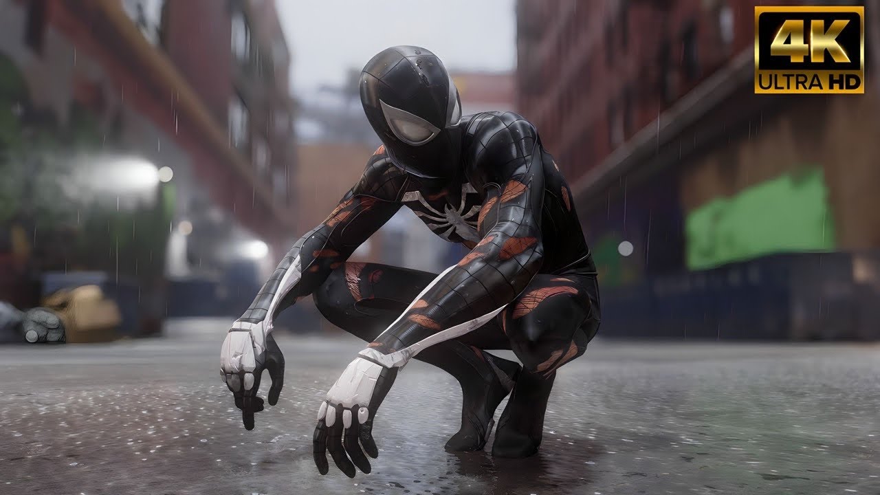 The Advance Suit (Black Version) - Marvel’s Spider-Man 2 PS5 Free Roam ...