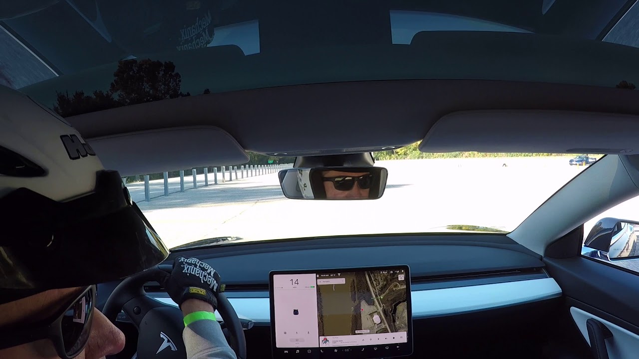 Tesla P3 Autocross - YouTube