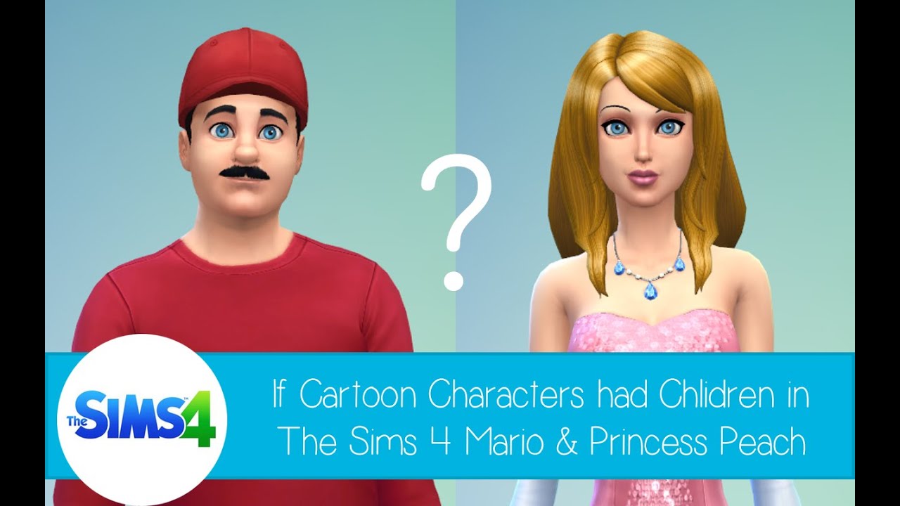 If Cartoon Characters had Children in The Sims 4 - Mario and Princess ...