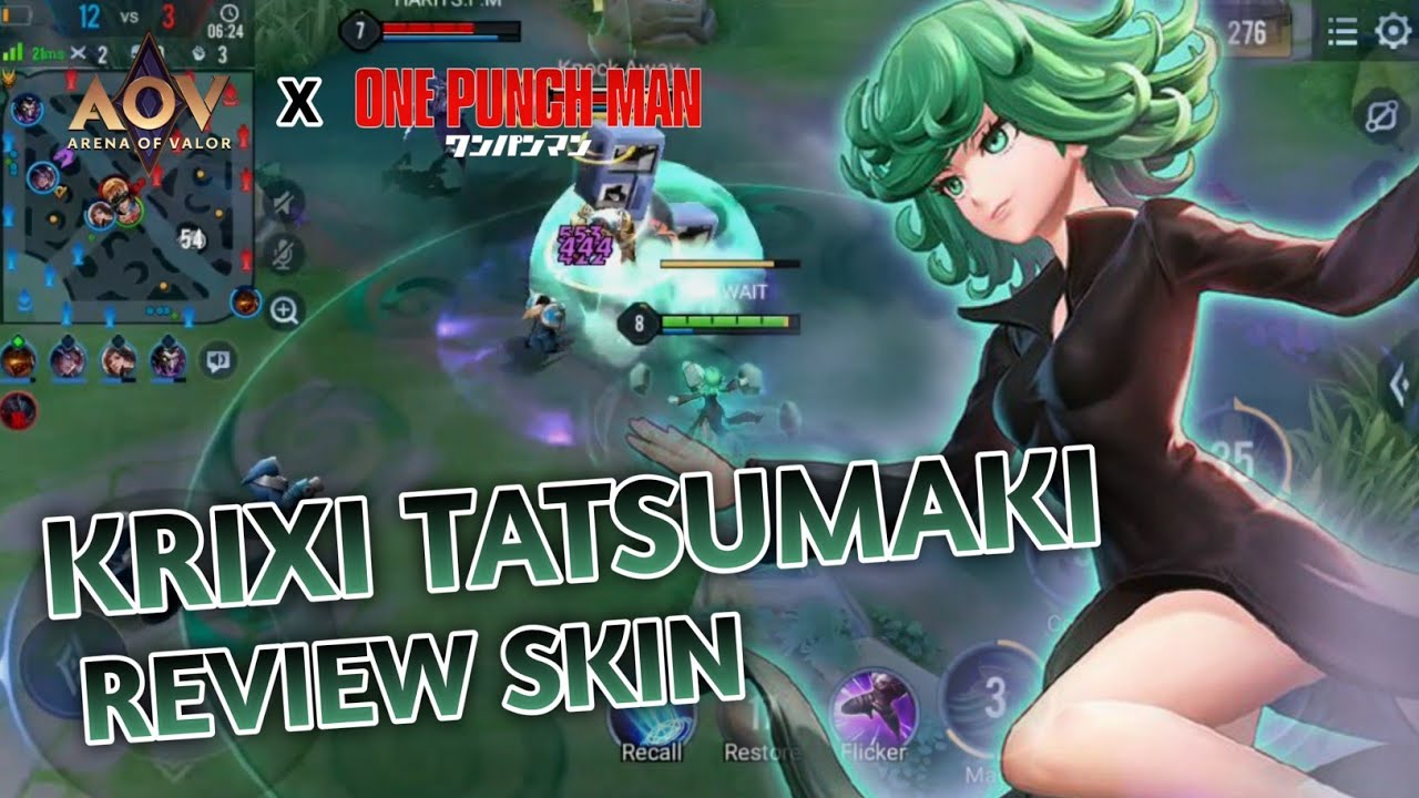 NEW SKIN KRIXI 'TATSUMAKI' | AOV X ONE PUNCH MAN | Arena of Valor ...