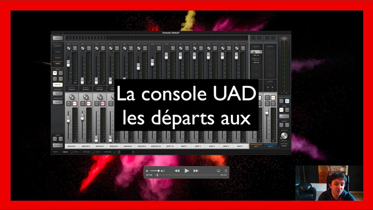 Les départs auxiliaire de la console UAD - YouTube