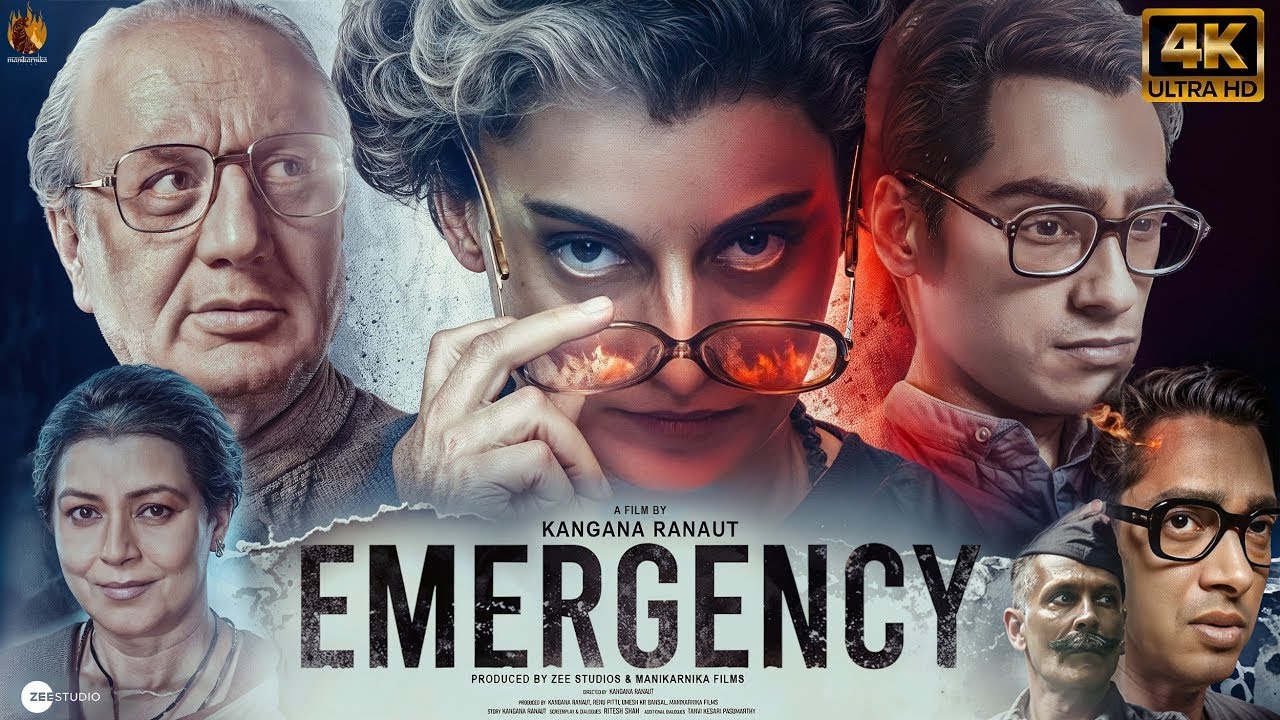 Emergency | FULL MOVIE 4K HD | Kangana Ranaut |Anupam Kher, Shreyas ...