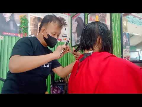 Pulang Kuliah Potong Rambut Bob Pendek ~ BOB HAIRCUT ~ LONG HAIRCUT TO SHORT