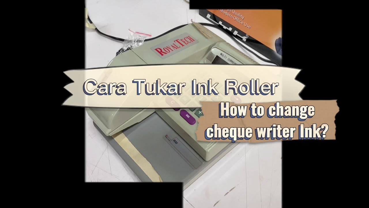ROYALTECH Cheque Writer _ Demo/Tutorial (HOW TO CHANGE CHEQUE WRITER ...