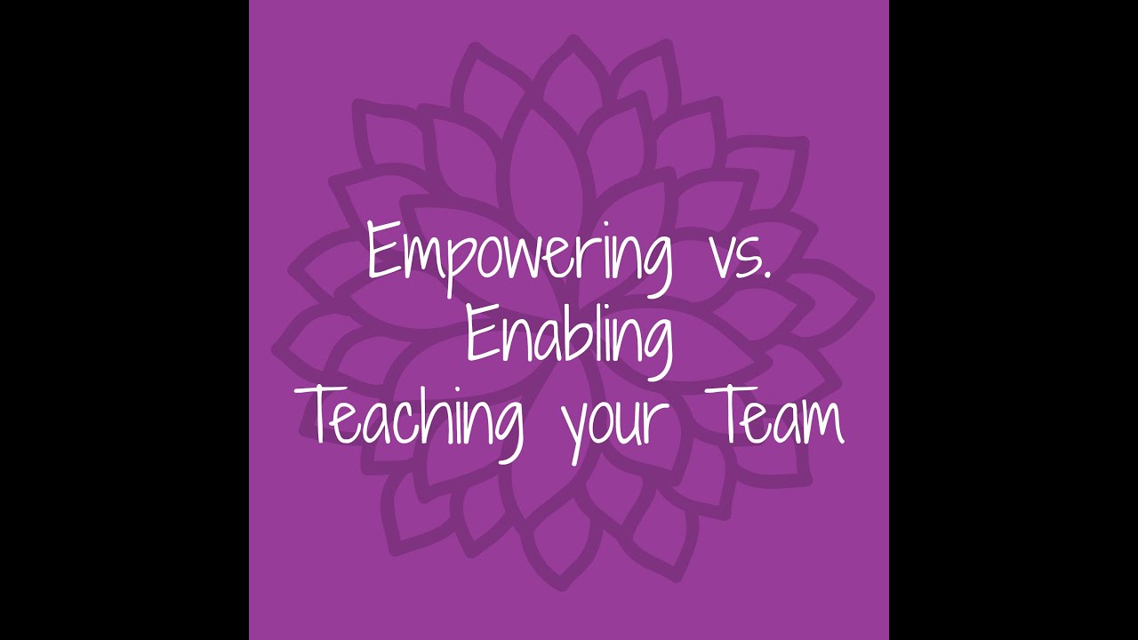 Empowering vs Enabling- Teaching people how to research - YouTube