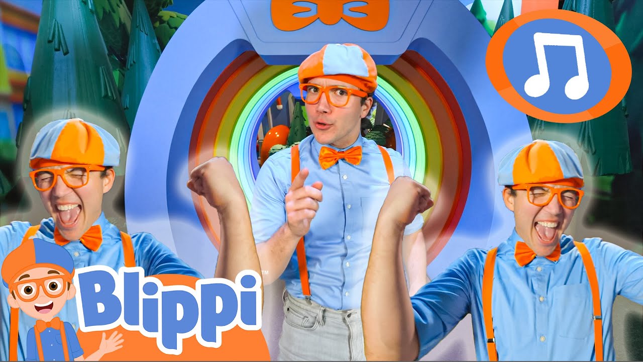 Singing blippi theme song🎶🎙️ | Blippi 🔍 | Kids Learning Videos ...