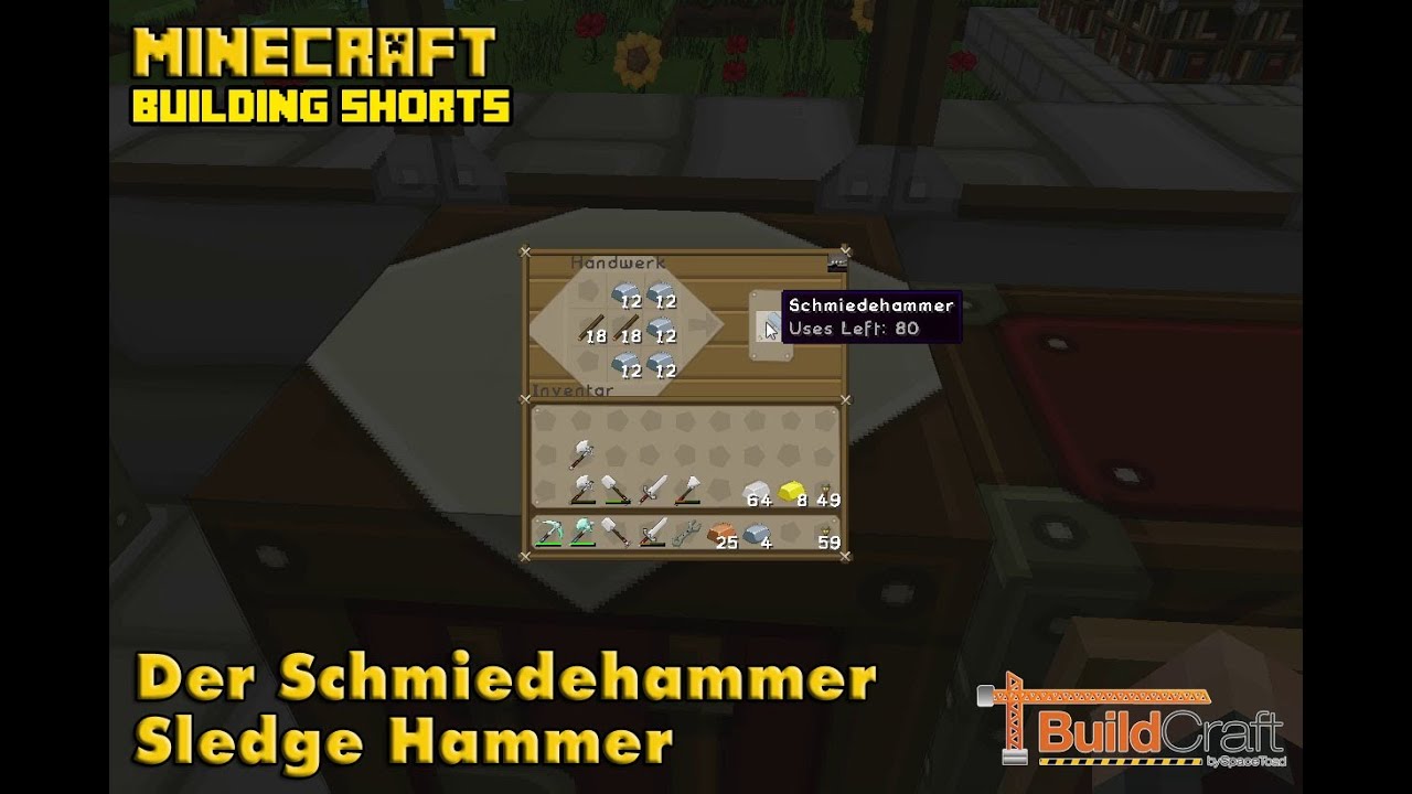 Buildcraft - Building Shorts - Schmiedehammer - Sledge Hammer ...