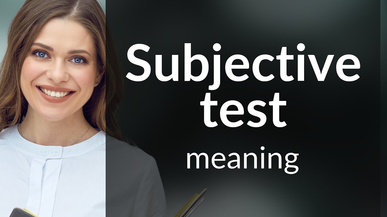Understanding Subjective Tests in English Learning - YouTube