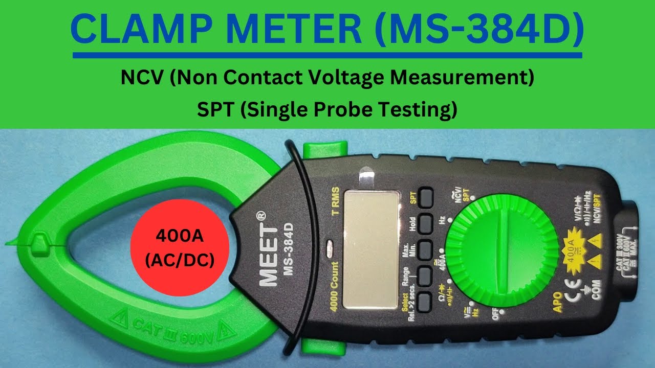 Meet Digital Clamp Meter | MS-384D | Terminator Brand | with NCV and ...