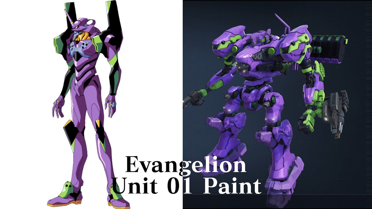ARMORED CORE VI EVA Unit 01 Paint Sliders - YouTube