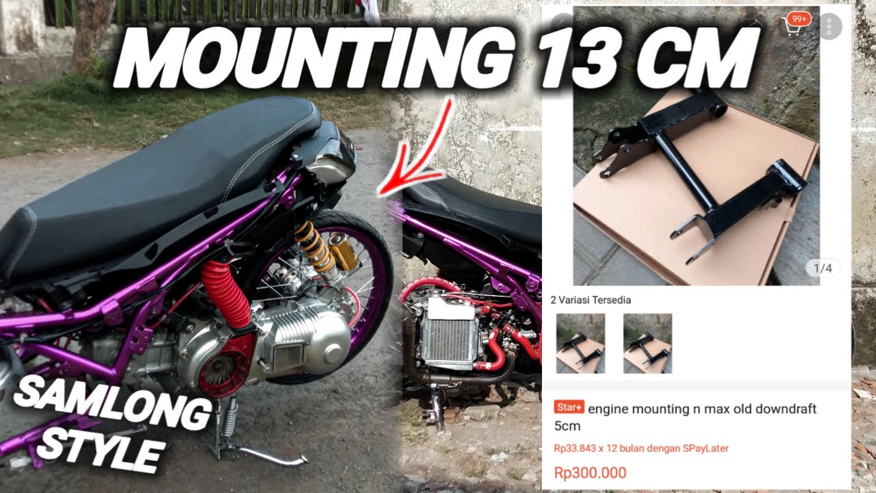 PENJELASAN MOUNTING 13 CM NMAX OLD | SAMLONG STYLE😎 - YouTube