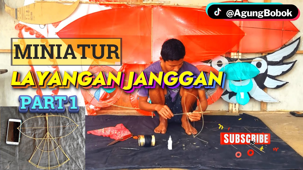 Tutorial Lengkap !! Cara Membuat Layangan Janggan Mini Size Khas Bali ...