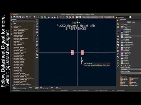 KiCAD Tip: Making a Reverse Mount LED Footprint - The Simple Way - YouTube