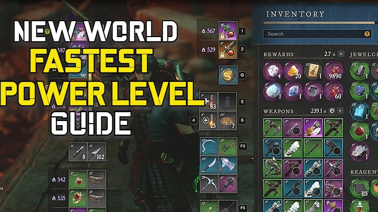 NEW WORLD POWER LEVEL GUIDE FOR QUICK AND DIRTY BUILDING - YouTube