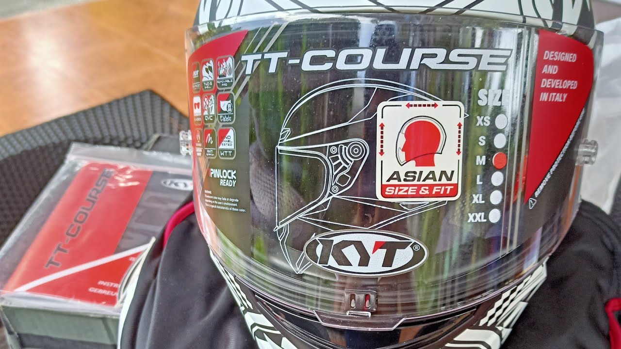 KYT Helmet TT Course Waru Model Quick Review Details Philippines - YouTube