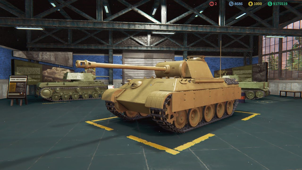 Panther Restoration Tank Mechanic Simulator - YouTube