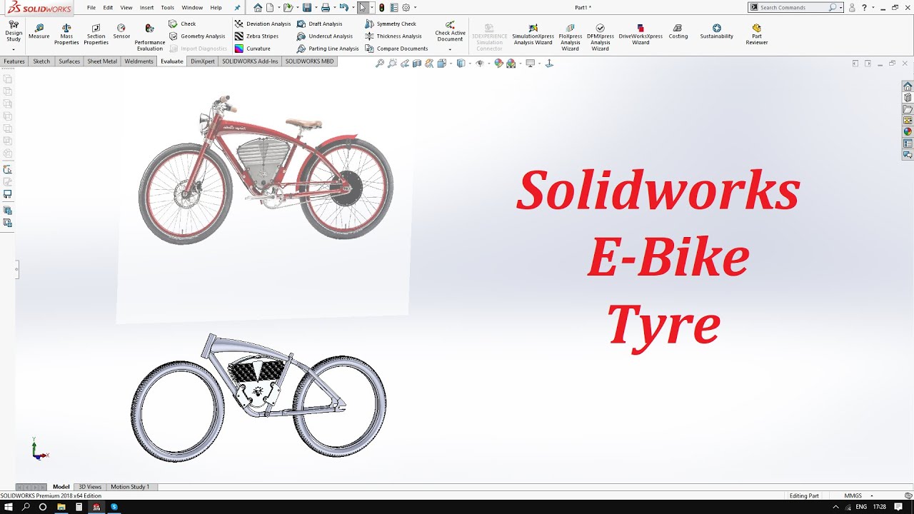 #Solidworks E-Bike TYRE Modelling | Part - 3 - YouTube
