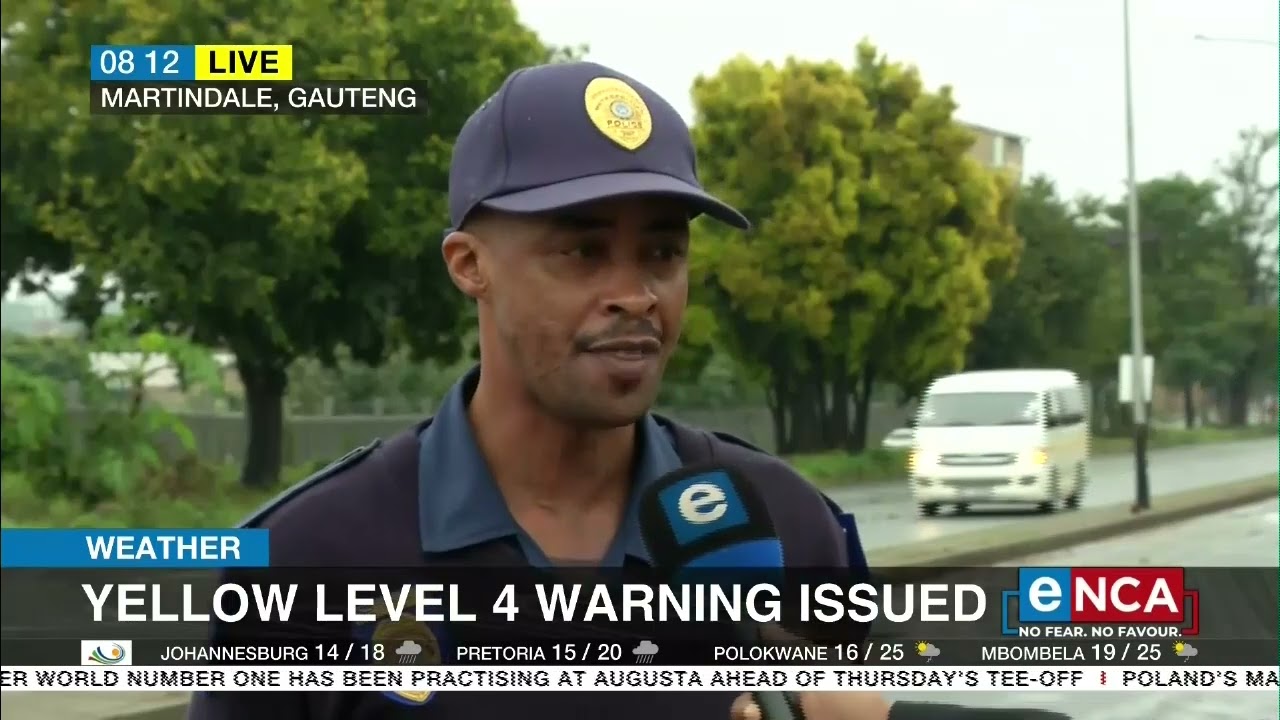 Yellow Level 4 weather warning issued - YouTube