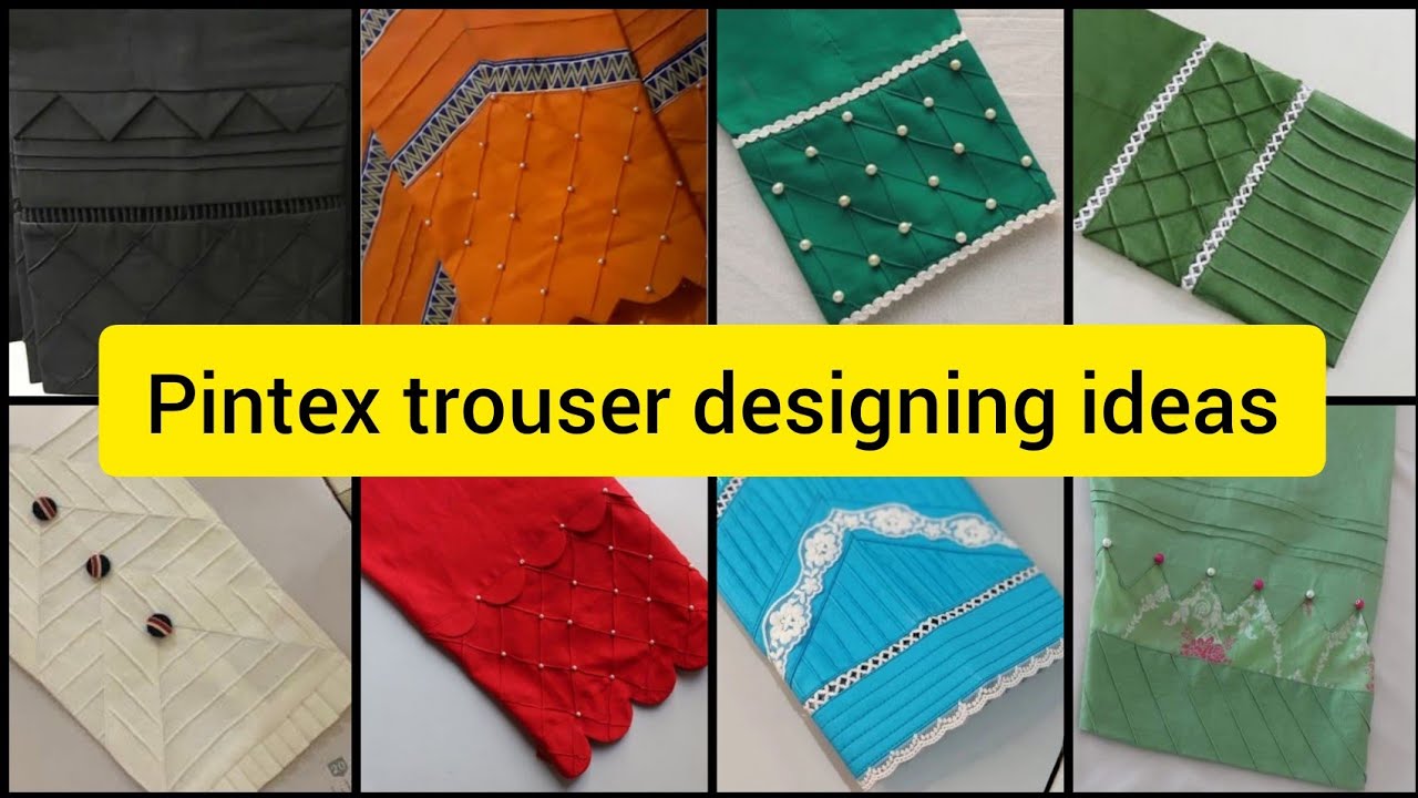 New pintex Trouser Poncha Designs/Shalwar Poncha Designs with Pintuck ...